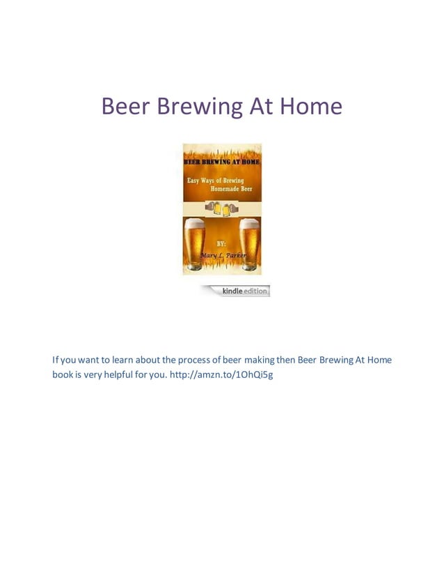Beer brewing at home | DOCX