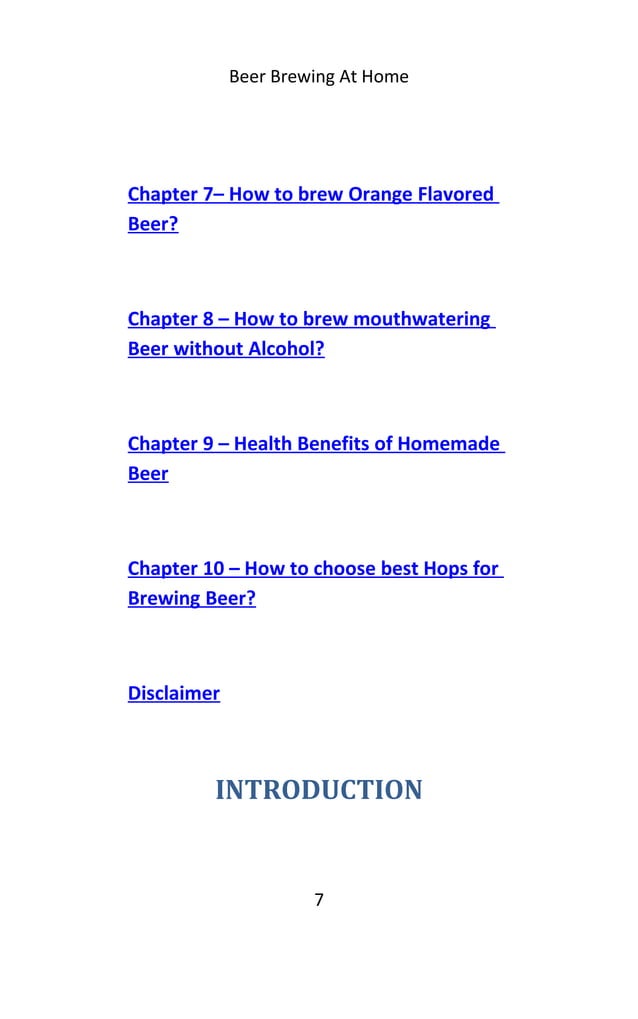 Beer Brewing At Home : Easy Ways of Brewing Homemade Beer | PDF