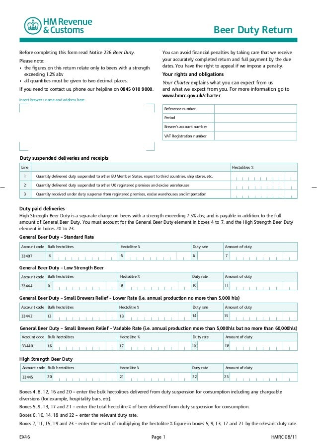 Beer duty return UK by Keyconsulting UK