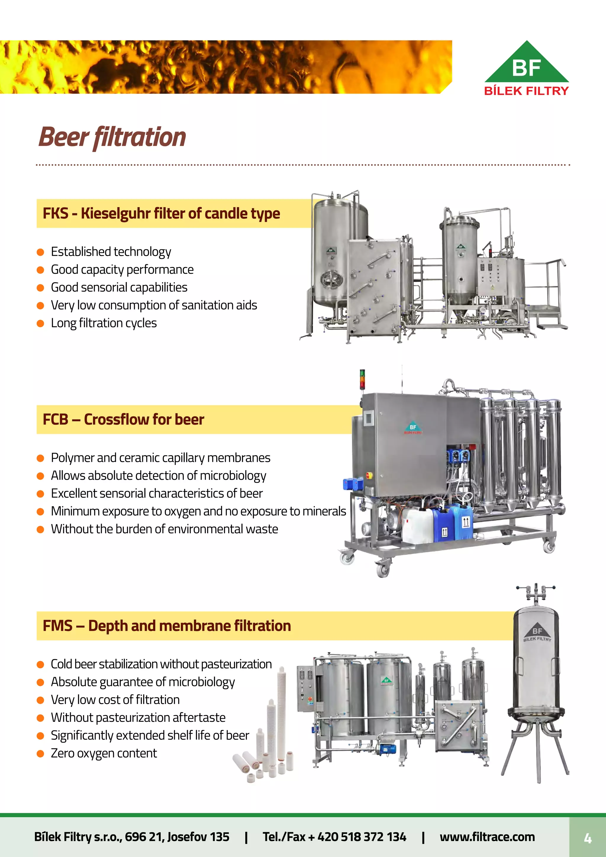 Beer filtration brochure(English) | PDF