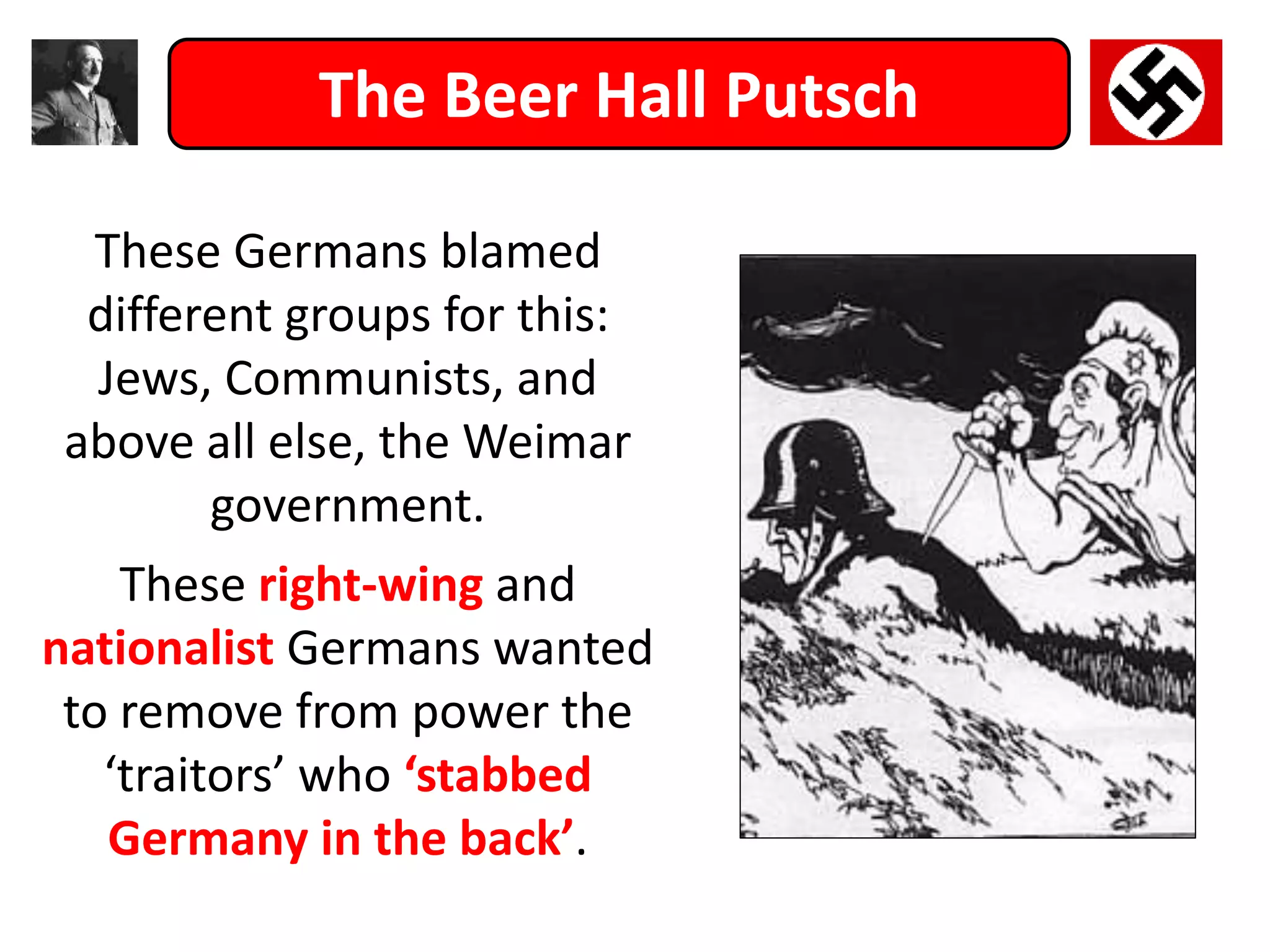 Hitler and Nazi Germany - Beer hall putsch | PPTX