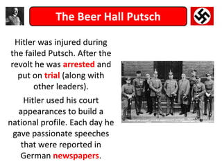 Hitler and Nazi Germany - Beer hall putsch | PPTX