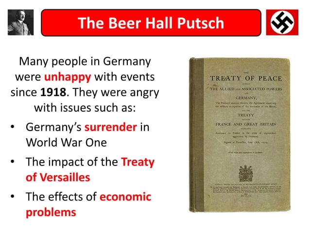 Hitler and Nazi Germany - Beer hall putsch | PPTX | Death, Injury, or ...