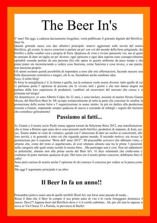 Beer in's 1 | PDF