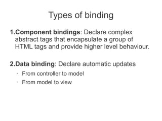 Binding components, events + data sources in HTML + JS | PDF