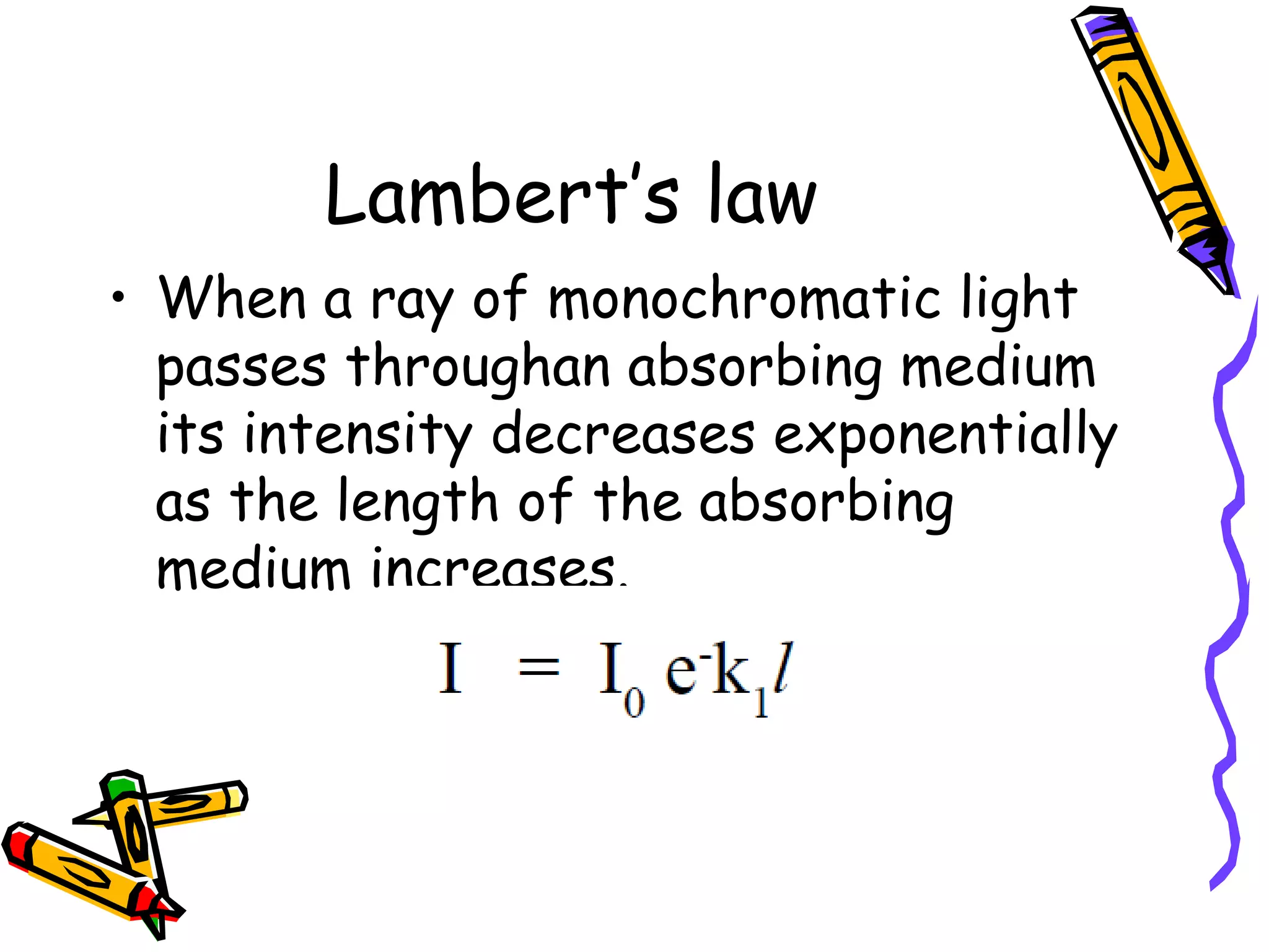 Beer lambert Law | PPT