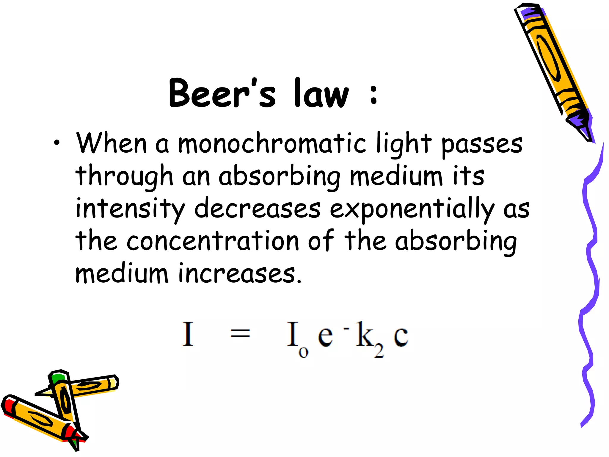 Beer lambert Law | PPT