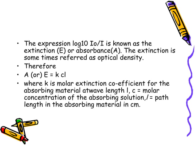 Beer lambert Law | PPT