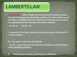 Beer lamberts law | PPTX