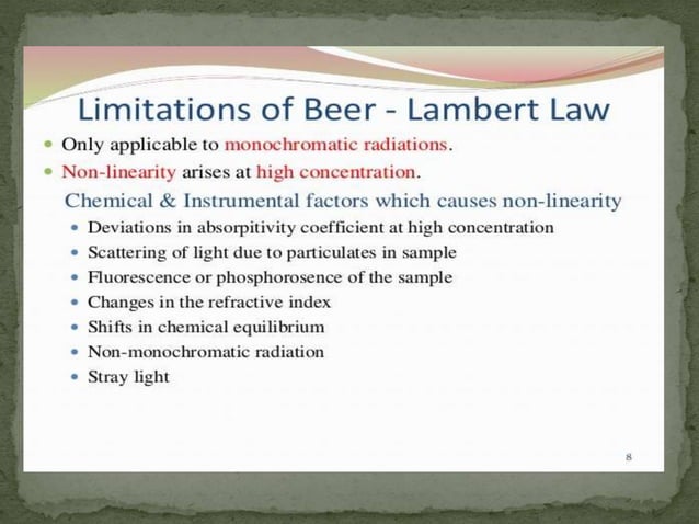 Beer lamberts law | PPTX