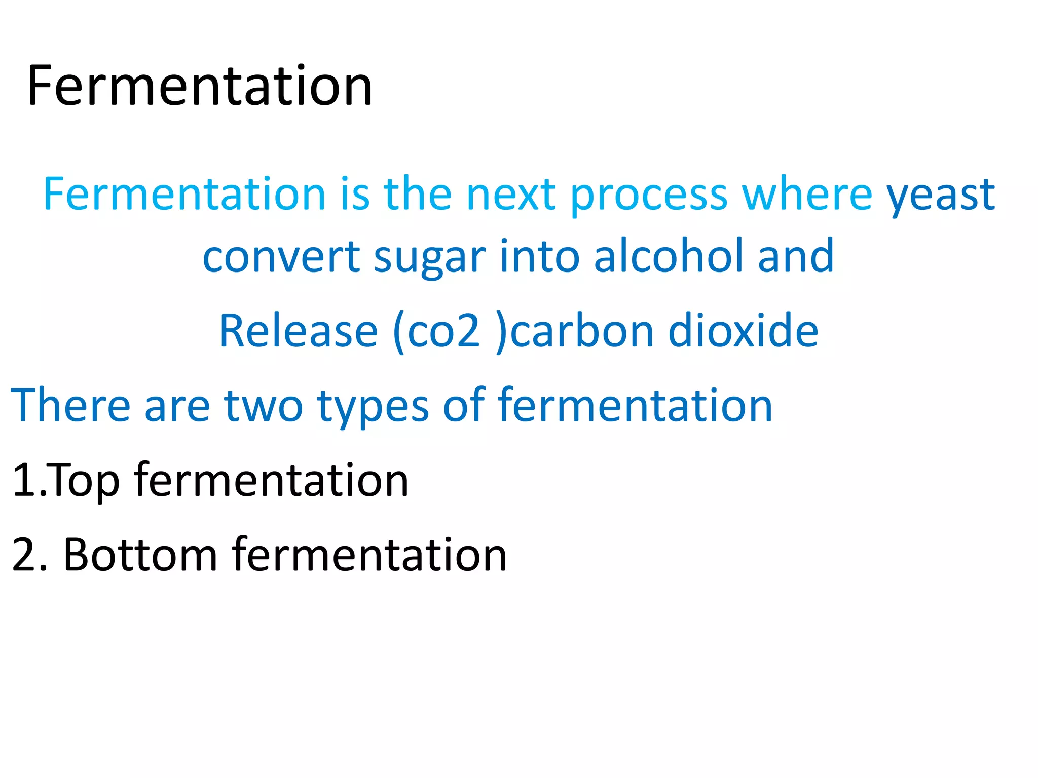 Beer making process | PPTX | Chemistry | Science