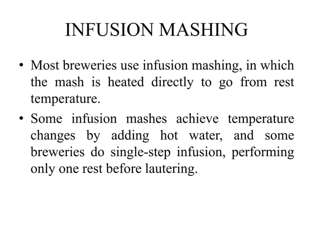 Beer mashing | PPTX | Chemistry | Science