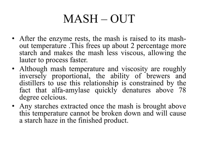Beer mashing | PPTX | Chemistry | Science