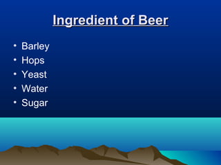 Beer and its types | PPT