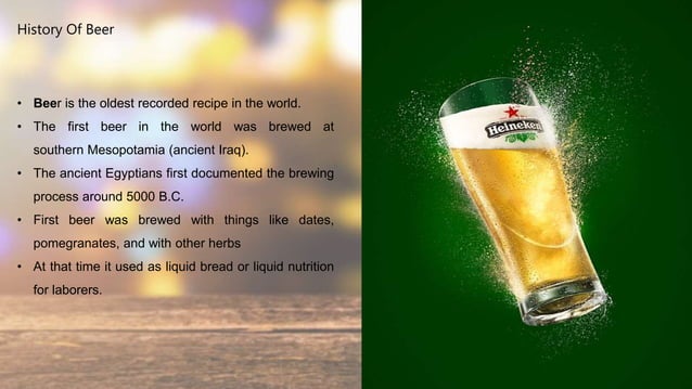Beer presentation | PPTX | Alcoholic Beverages | Food & Drink