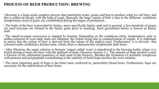 Beer production by Likhith K | PPTX