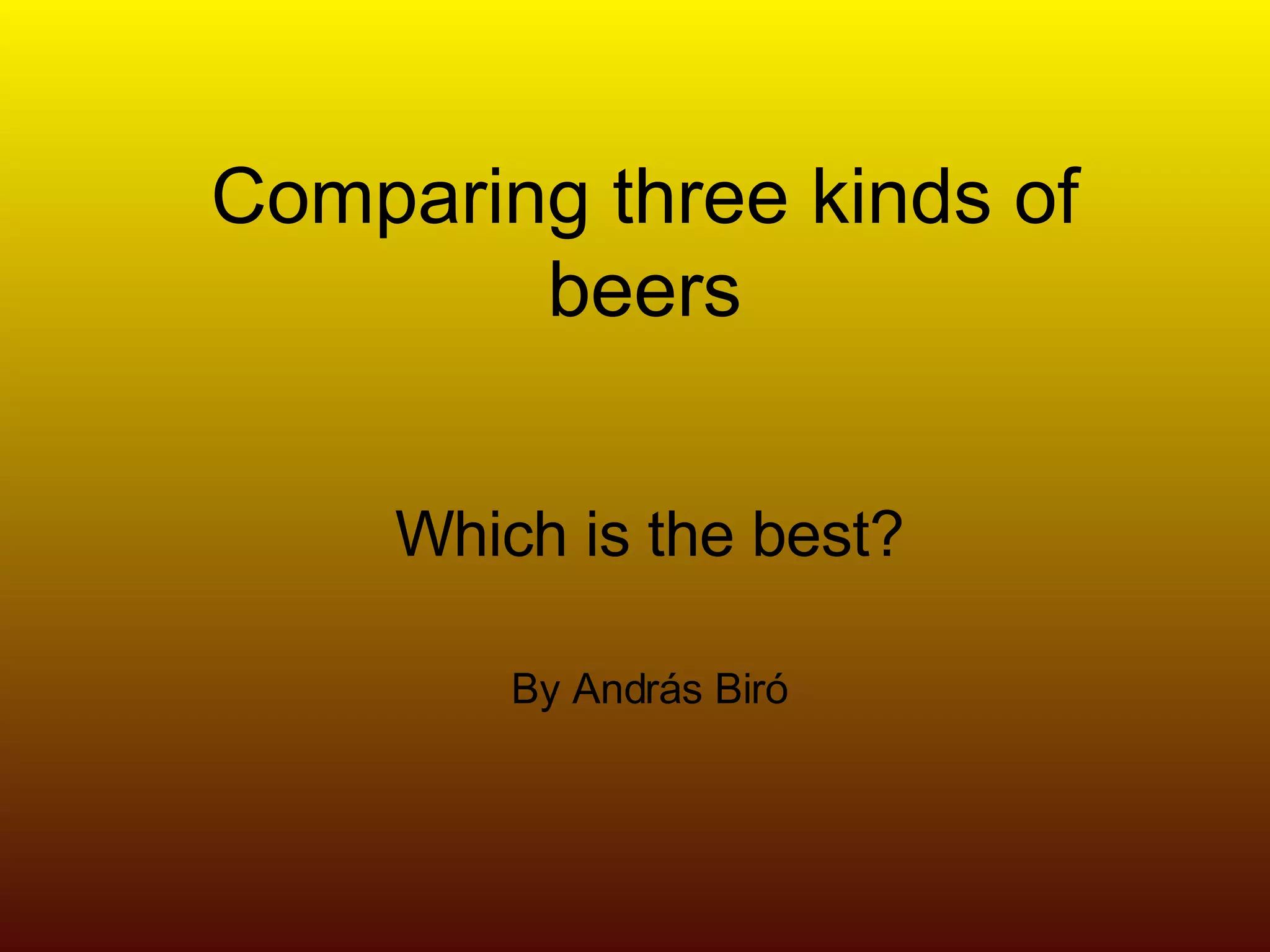 Beers | PPT