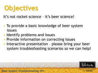 Beer system troubleshooting 10 16-13 | PDF