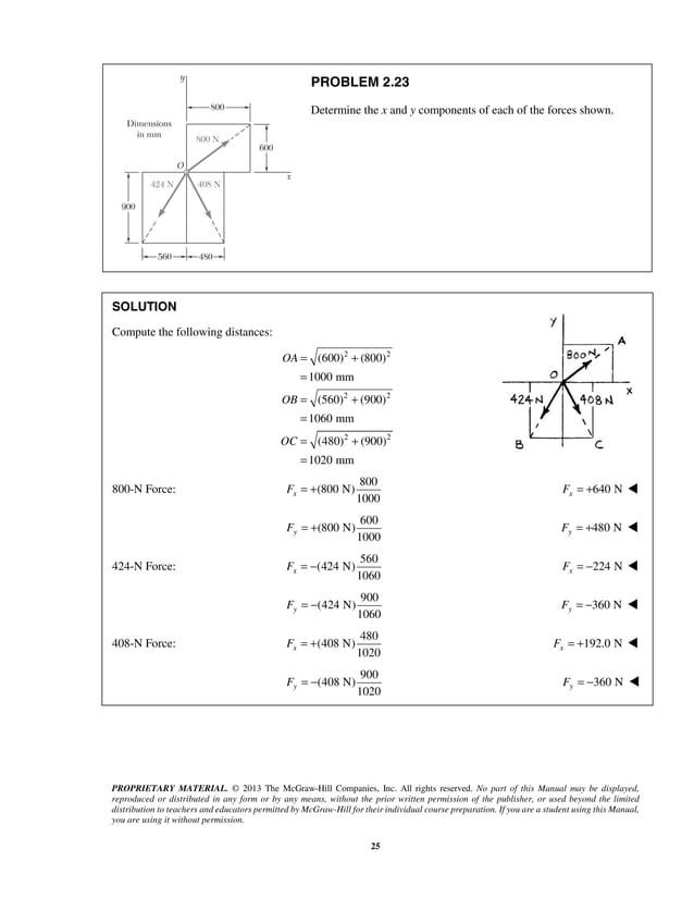 Solucionario Estatica, Beer, 10ma edición, | PDF