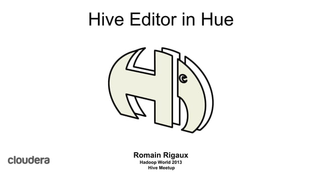Beeswax Hive editor in Hue | PDF