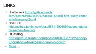 Beeswax Hive editor in Hue | PDF