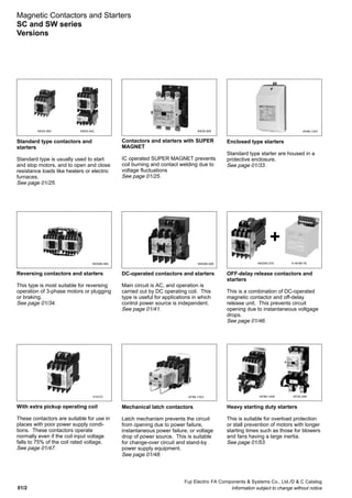 Catalog Contactor Fuji Electric - Beeteco.com