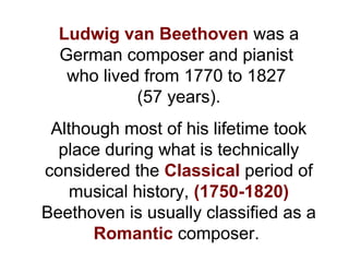 Beethoven | PPT | Classical Music | Music