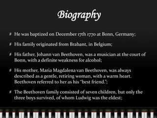 Ludwig Van Beethoven | PPTX