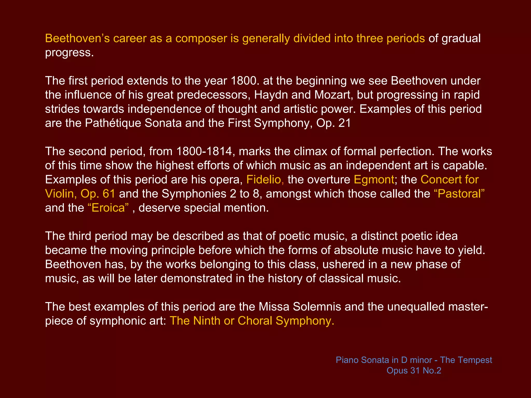 Beethoven Biography | PPS