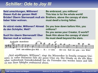 Beethoven 9th Symphony: about joy and God | PDF