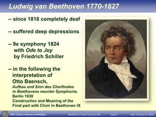 Beethoven 9th Symphony: about joy and God | PDF
