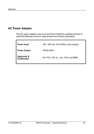 Beetle / Express operating manual (english) | PDF