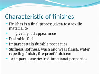 Comprehensive Guide to Textile Finishing Techniques and Processes | PPT