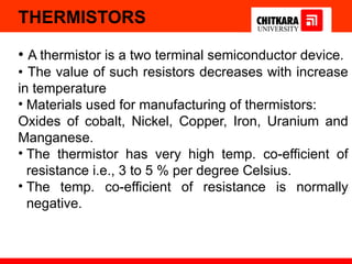 BEE_Transducers, topic is Thermistor.pptx
