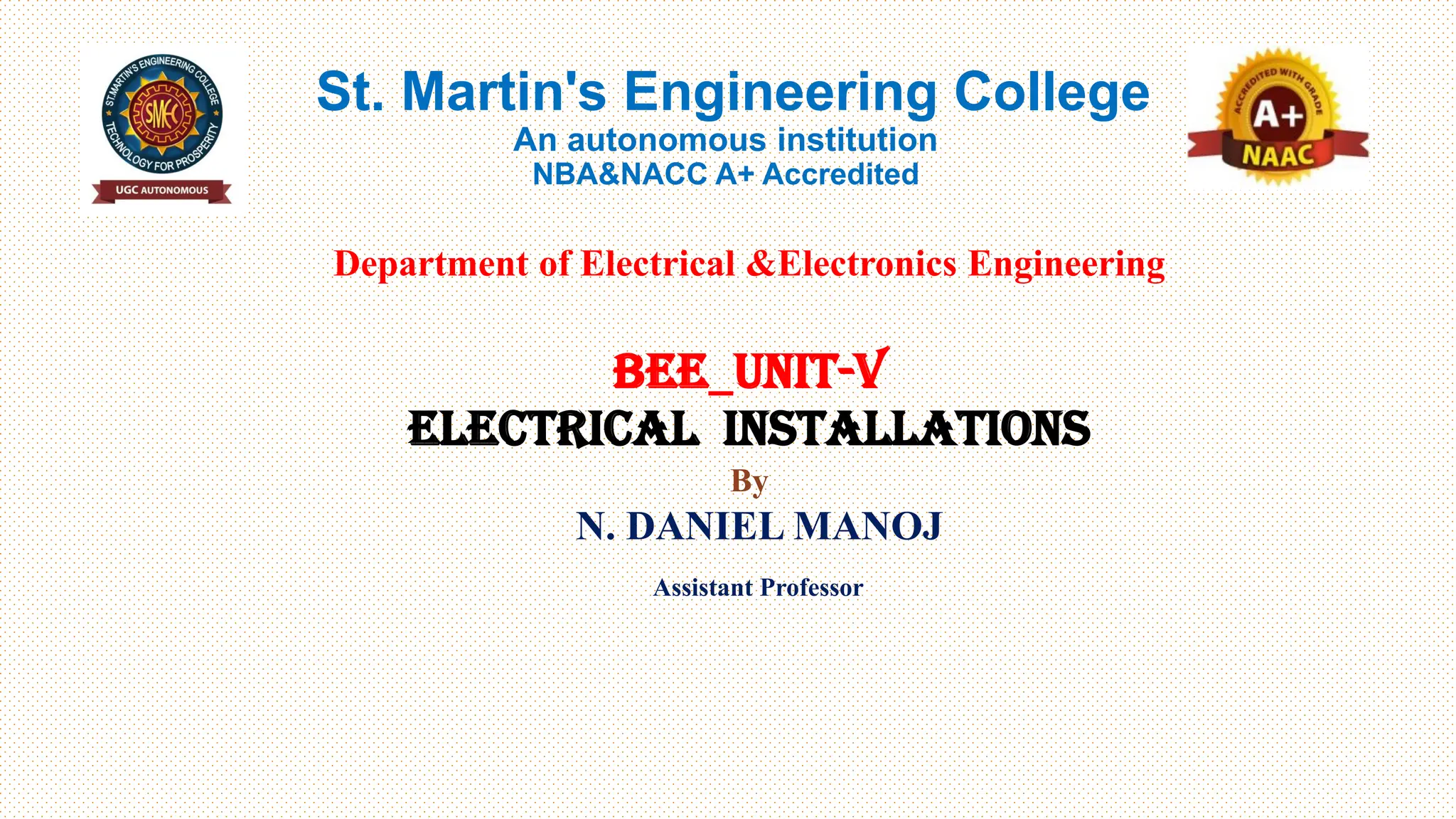 Electrical Installations, MCB, MCCB, ELCB | PDF
