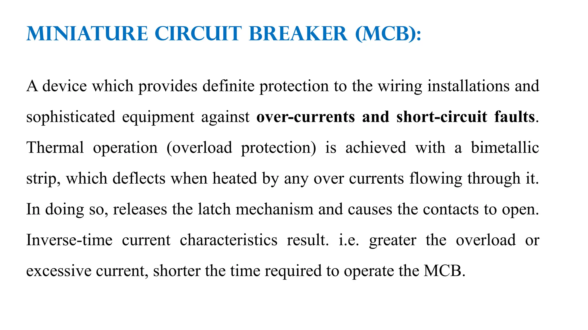 Electrical Installations, MCB, MCCB, ELCB | PDF