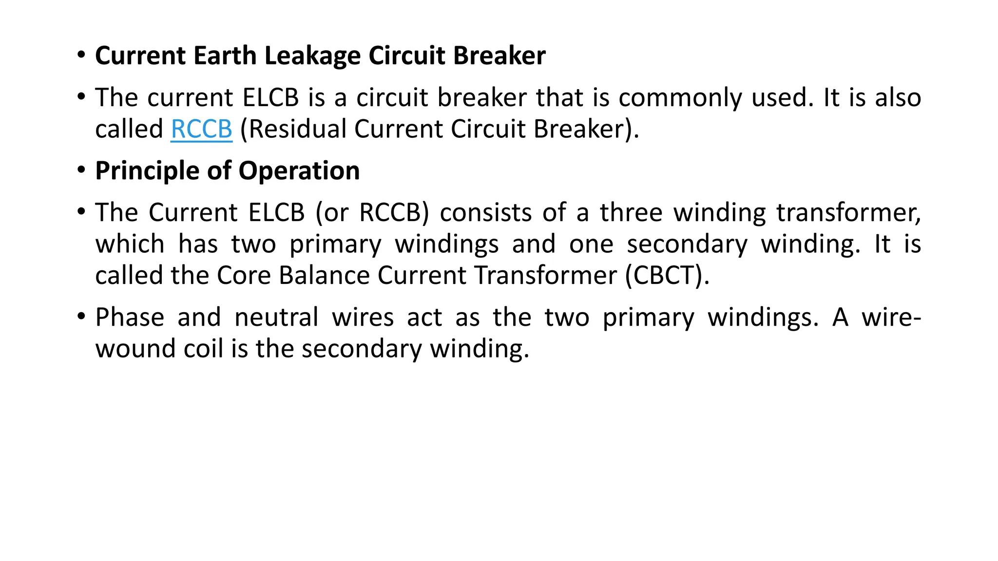 Electrical Installations, MCB, MCCB, ELCB | PDF