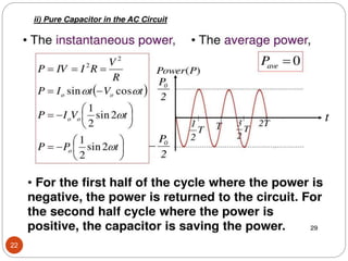 AC circuits - fundamentals, derivations and problems | PPT