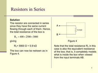 BEF 12403 - Week 6 - Series-Parallel Resistor Circuits.ppt