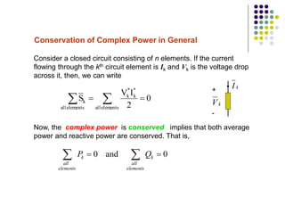 BEF 23803 - Lecture 8 - Conservation of Complex Power.ppt