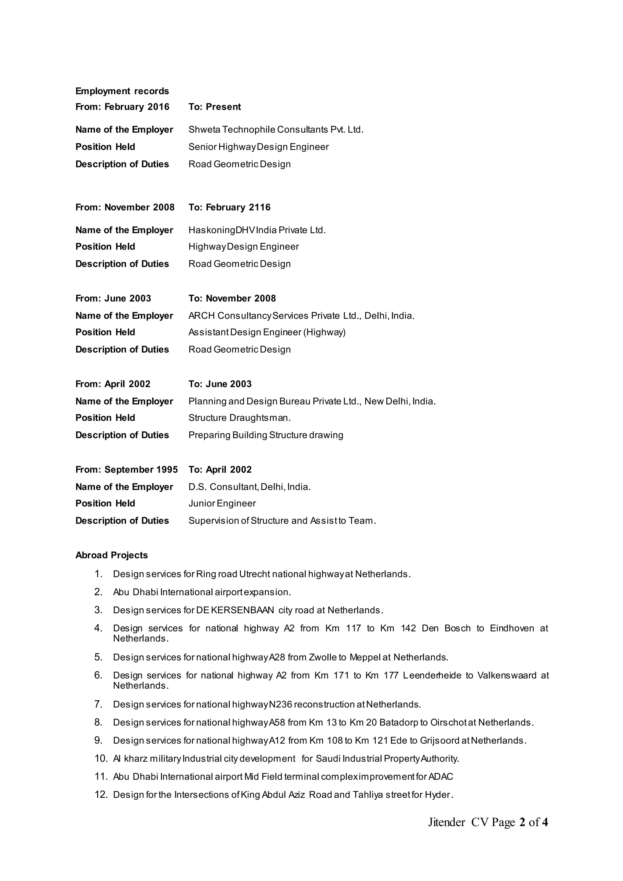 JITENDER CV | PDF