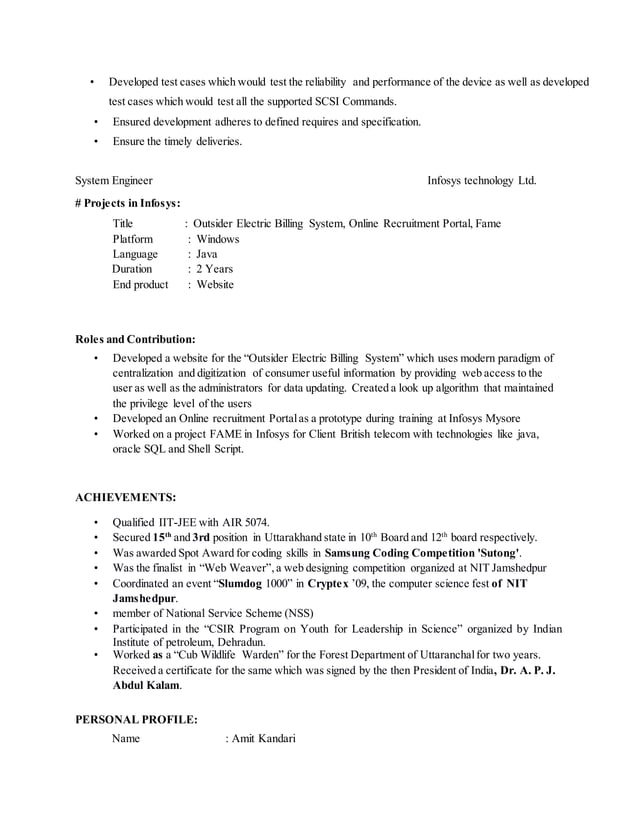 Amit_Resume | DOCX | Programming Languages | Computing