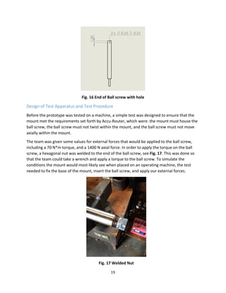 Ballscrew Mount Final Report | PDF