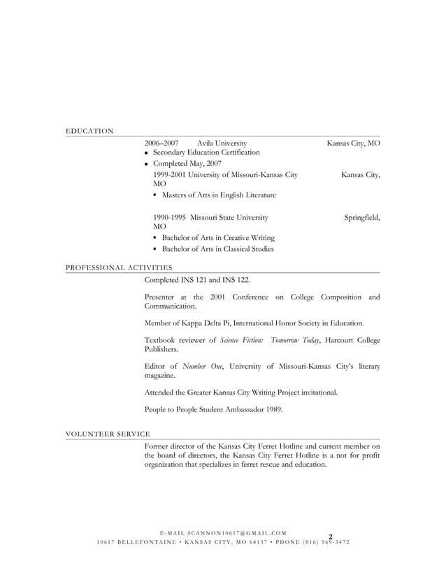 Sharon Cannon Current Resume (2) | DOC