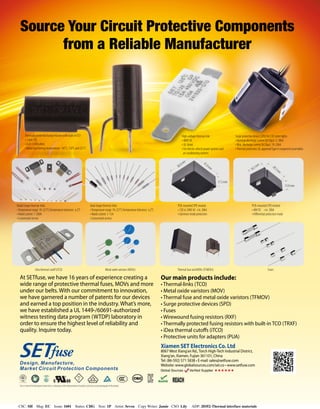 SETfuse--Catalogue | PDF | Home Appliances | Home & Garden