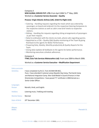 Paresh Resume 1 | DOC