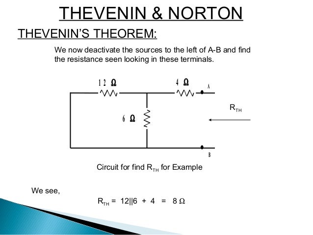 Thévenin’s Theorems