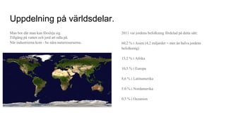 Geografi - Befolkning | PDF
