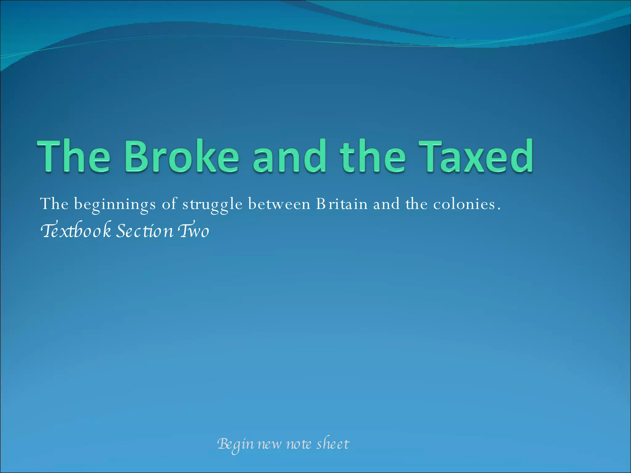 Before The Revolution - Part One | PPT