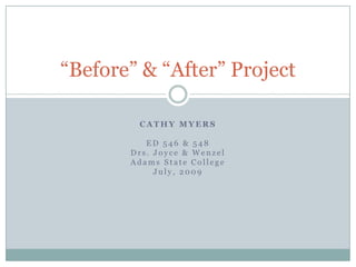 Before and After Project | PPT